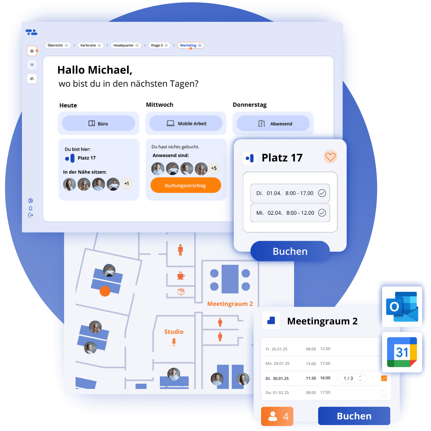 Desk Sharing Software für flexible Teams | desk.ly